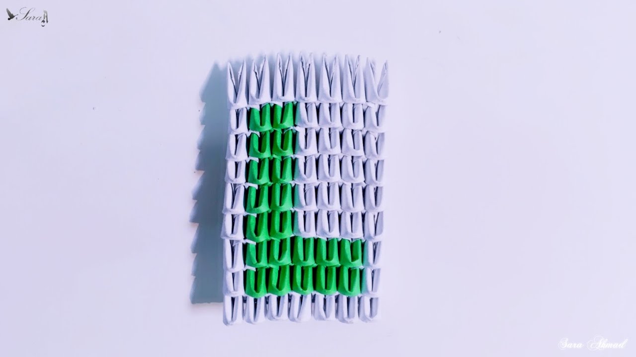 How to make 3d origami Letter ( L ) - YouTube