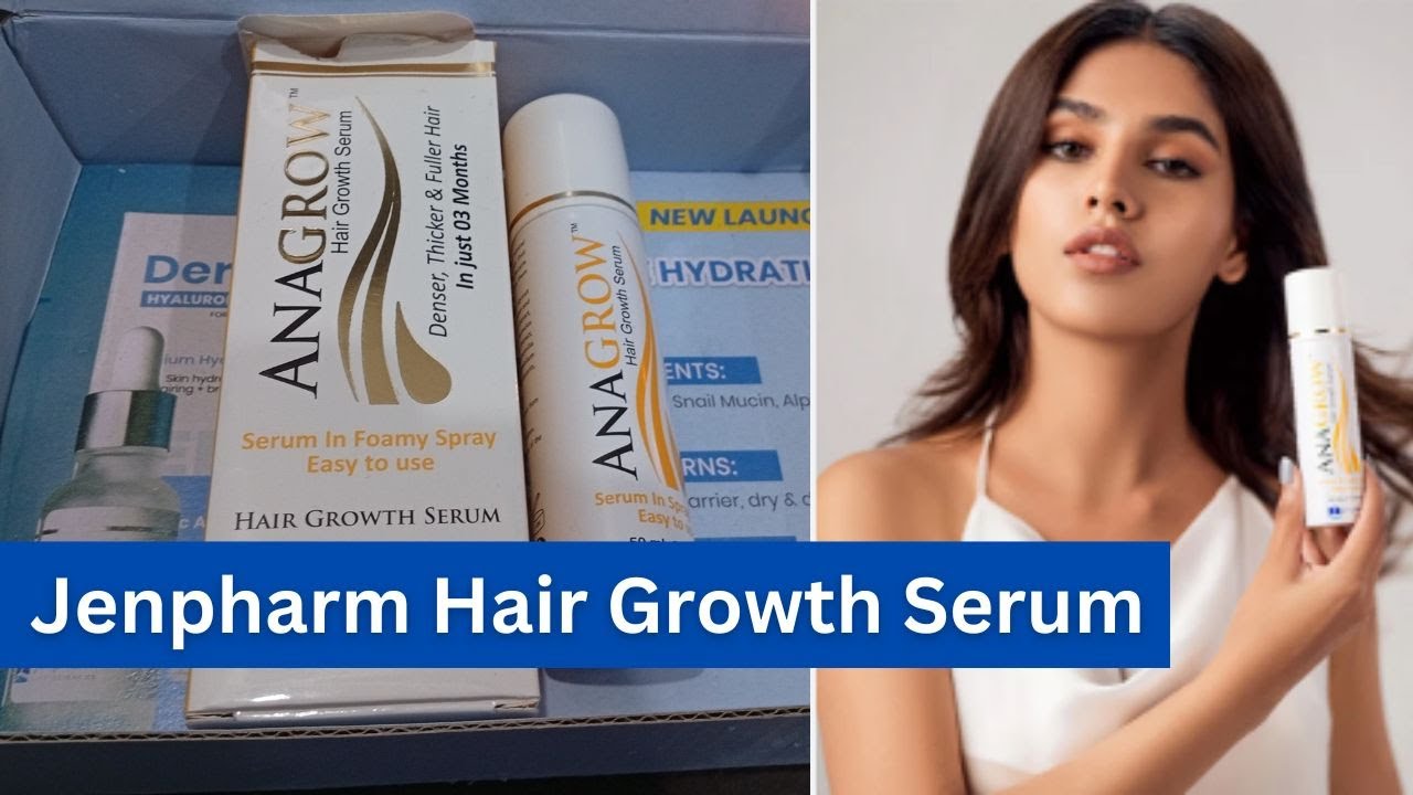 Jenpharm ANA GROW Hair Serum Review (How to use for best results) - YouTube