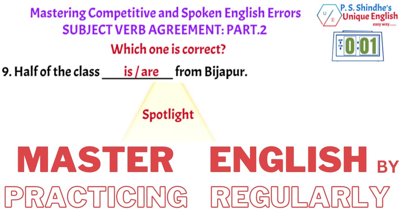 Mastering Subject-Verb Agreement Part - 2 | How To Master Subject-verb ...