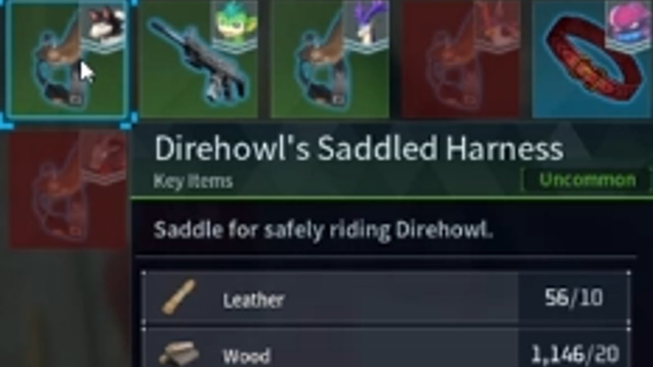 How to Make Direhowl's Saddled Harness in Palworld - YouTube