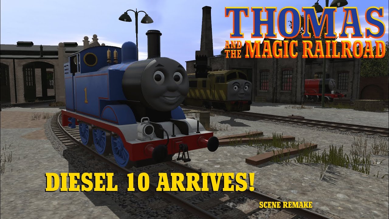 Thomas and the Magic Railroad: Diesel 10 Arrives! - Scene Remake - YouTube