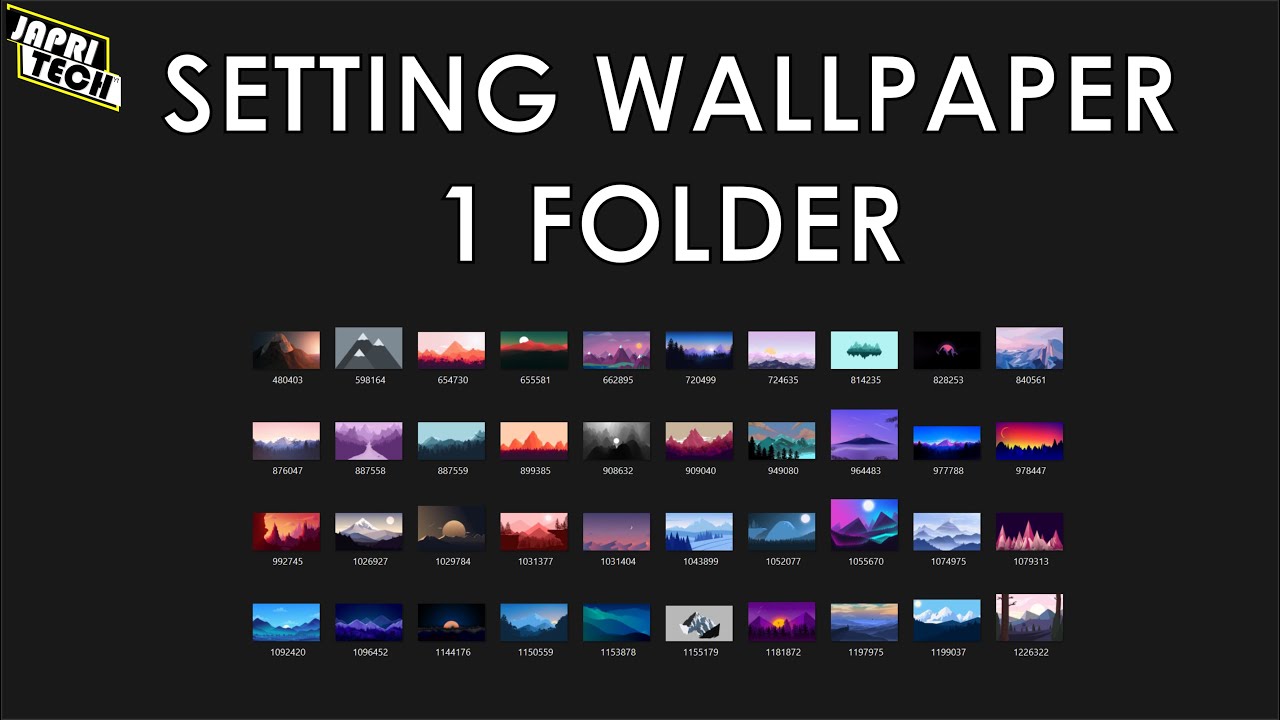 Cara Setting Wallpaper 1 Folder di Windows 11 - YouTube