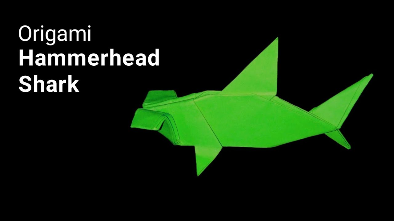 Origami Hammerhead Shark - Origami Tutorial - YouTube