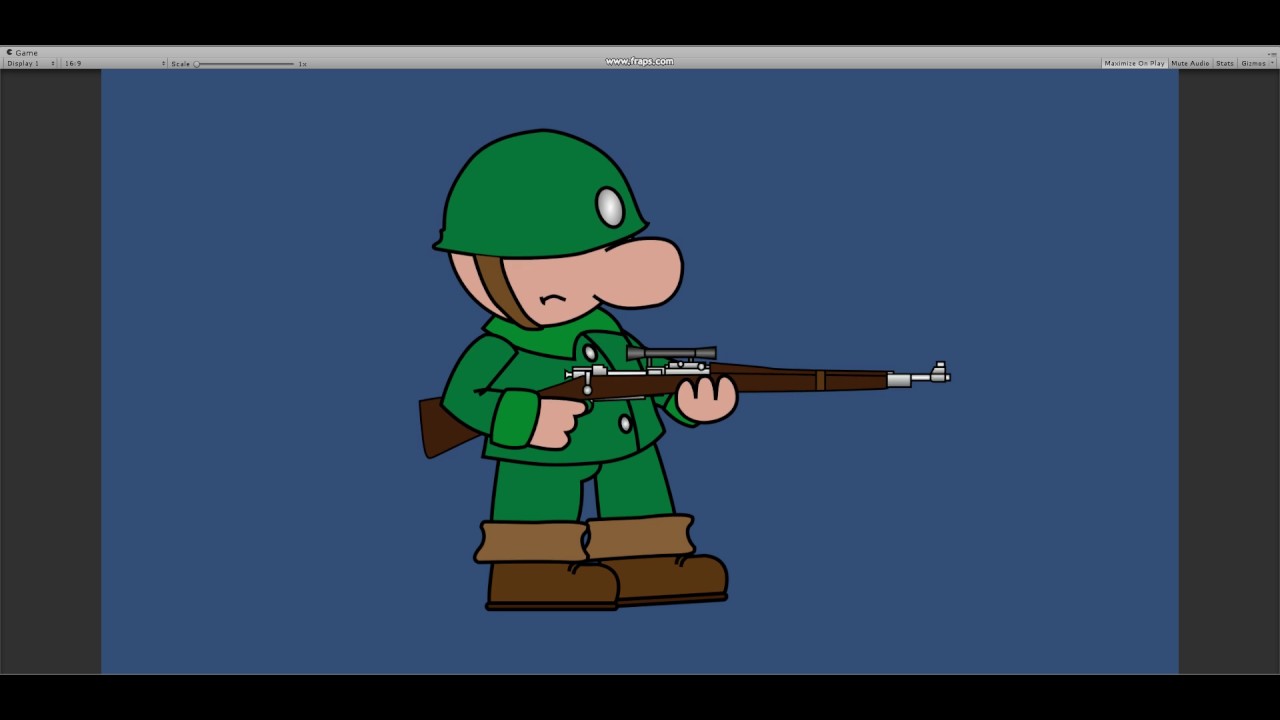 Soldier Idle 2D Animation Unity - YouTube