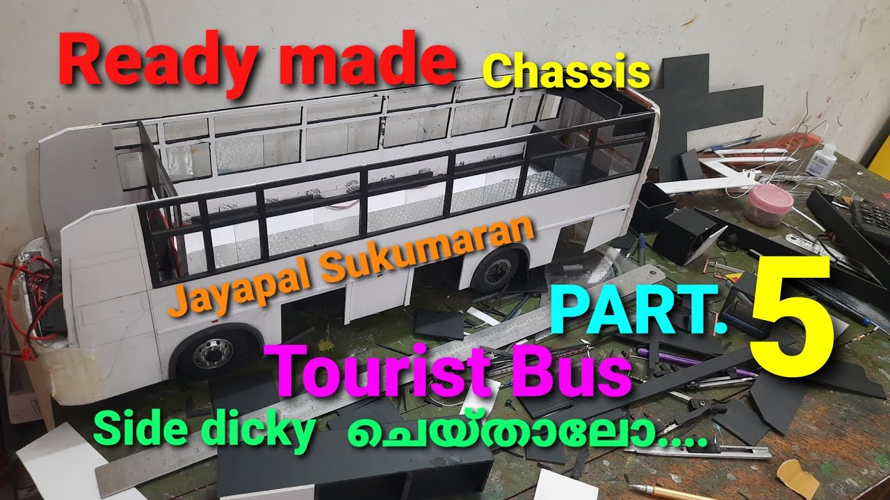 Miniature model making - ready made chassis body work PART 5 - YouTube