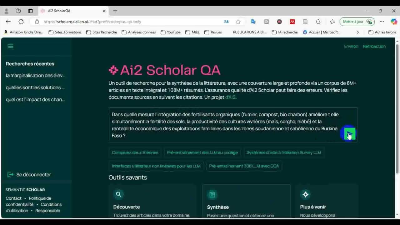 AI2 Scholar QA : le guide 2025 pour accélérer vos revues de littérature avec l’IA - YouTube
