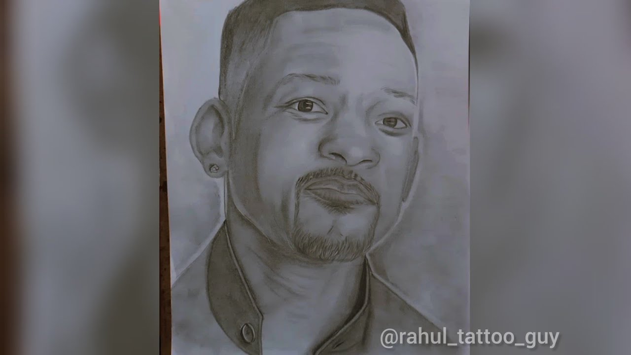 Bad Boys Will Smith pencil drawing by RahulTattooGuy #shorts - YouTube