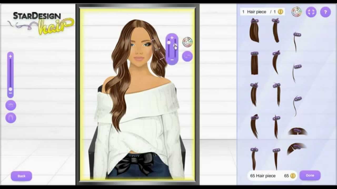 Stardoll Stardesign Hair Tutorial Gomez Hair by Viivian SD - YouTube