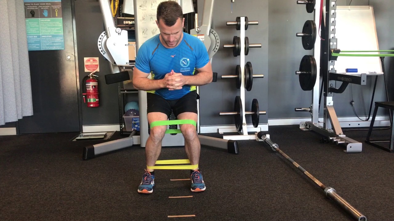 Flexed Knee Banded Internal/External Rotation - YouTube