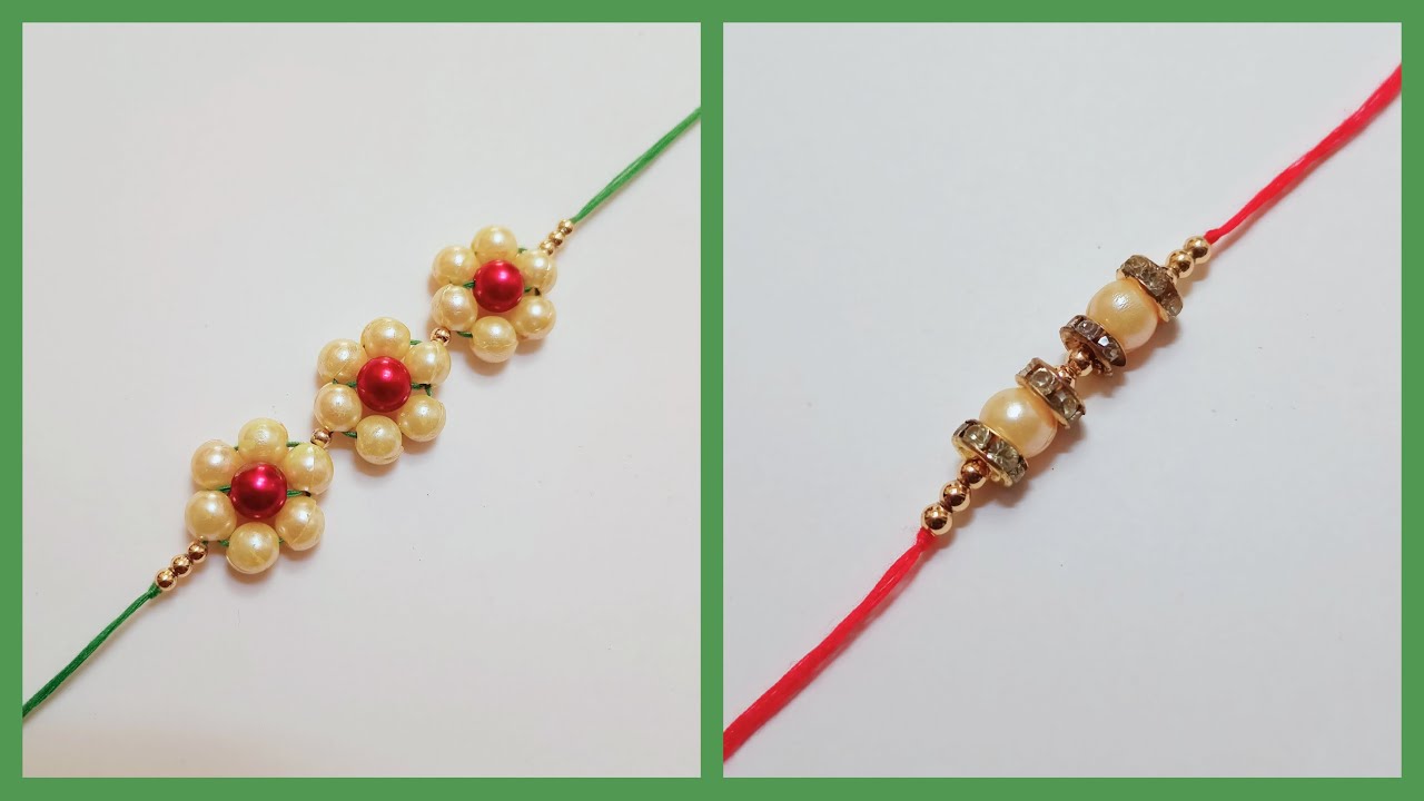 2 most popular handmade Rakhi design for Raksha Bandhan | Rakhi making ...