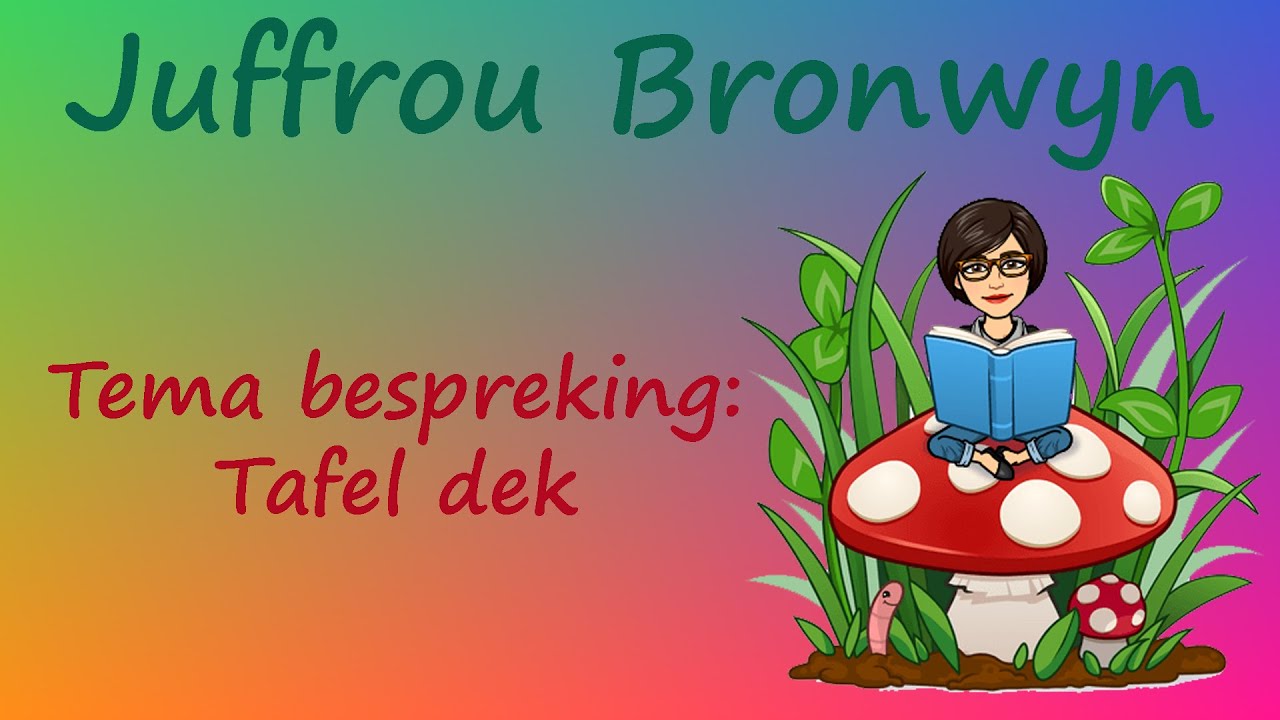 Temabespreking: Tafel dek - YouTube