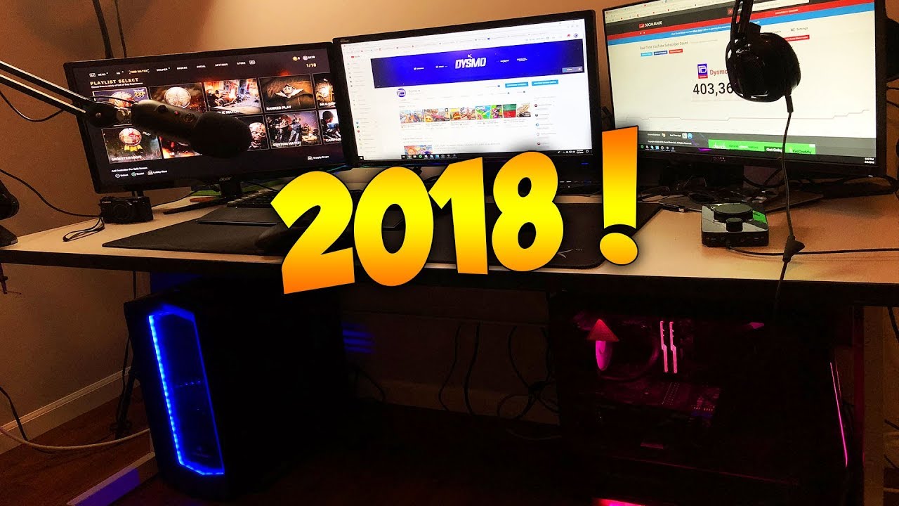 Dysmo's 2018 Gaming Setup & NEW ANNOUNCEMENT! - YouTube