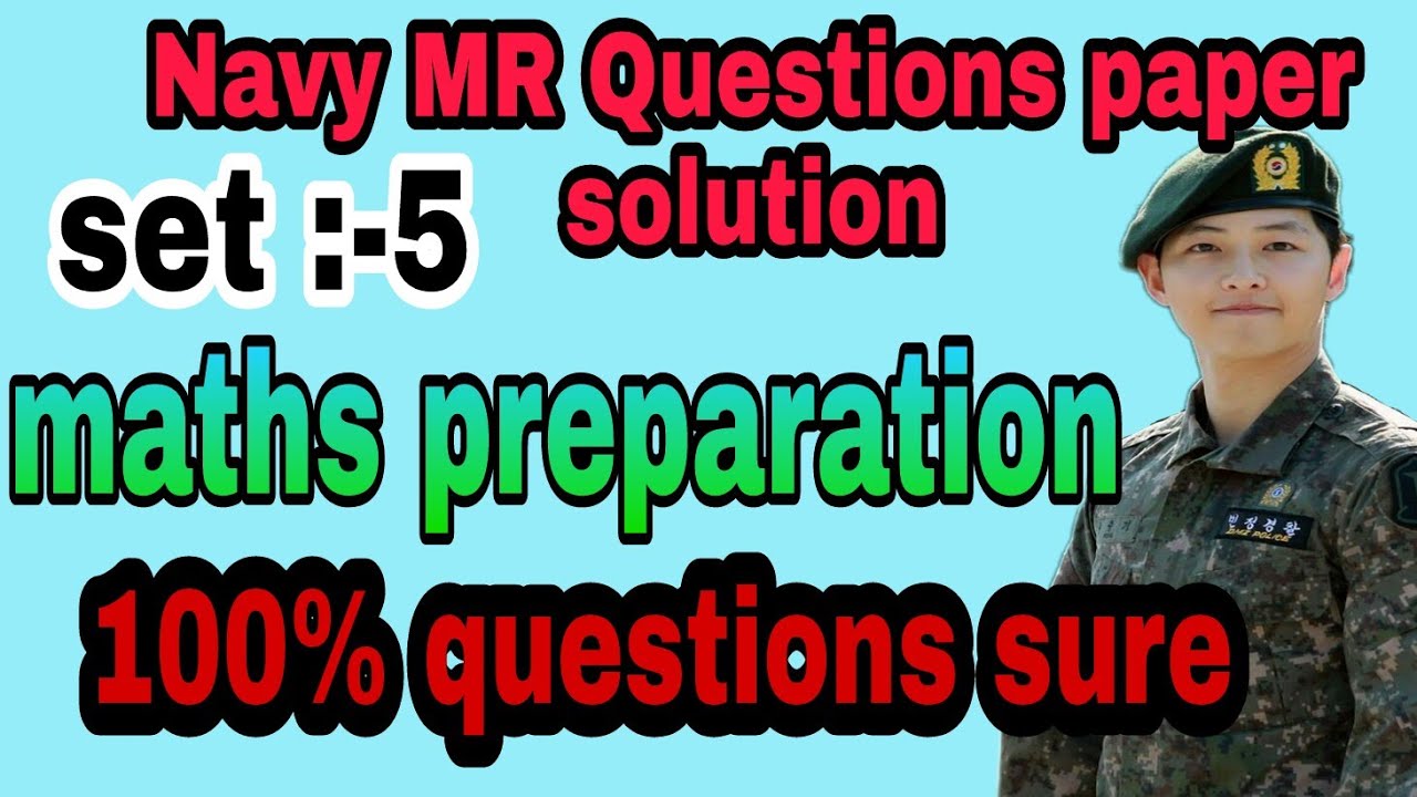 Navy MR exam solve questions paper || Sample paper Mr navy exam|| - YouTube