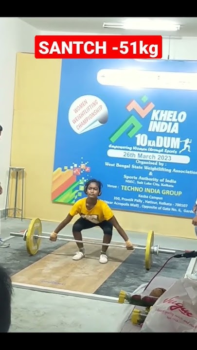 2023 KHELO INDIA 10 KADUM WEIGHTLIFTING(49KG) SANTCH -51KG WEST BENGAL #shorts #weightlifting ...