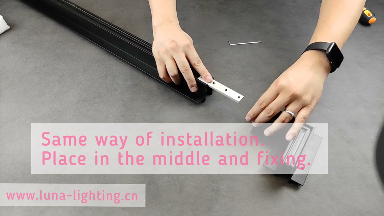 M20 Recessed Magentic Track L Joint & Straight Connection by LUNA ...