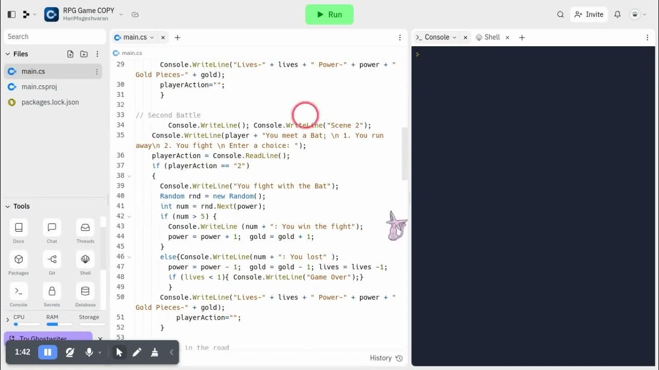 Coding Updated RPG Game Finished Product?!?! - YouTube