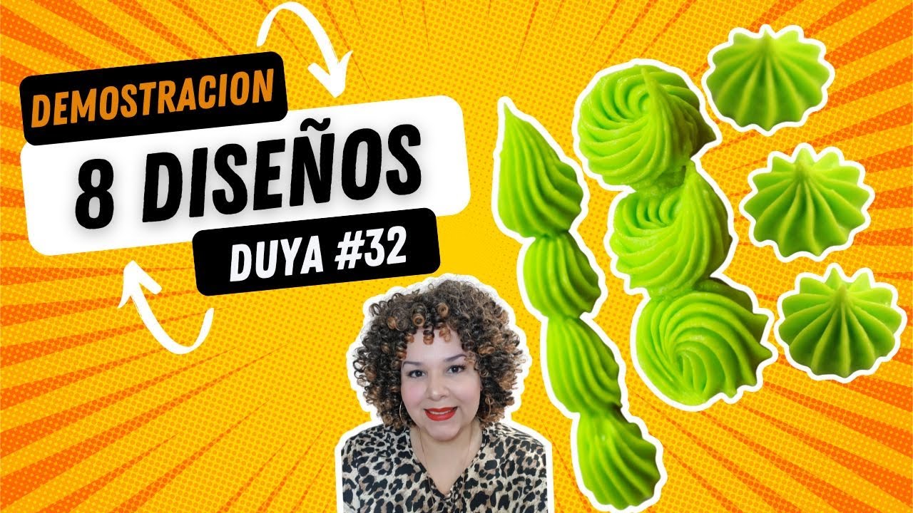 8 diseños con la duya Wilton #32 #frosting #buttercream - YouTube