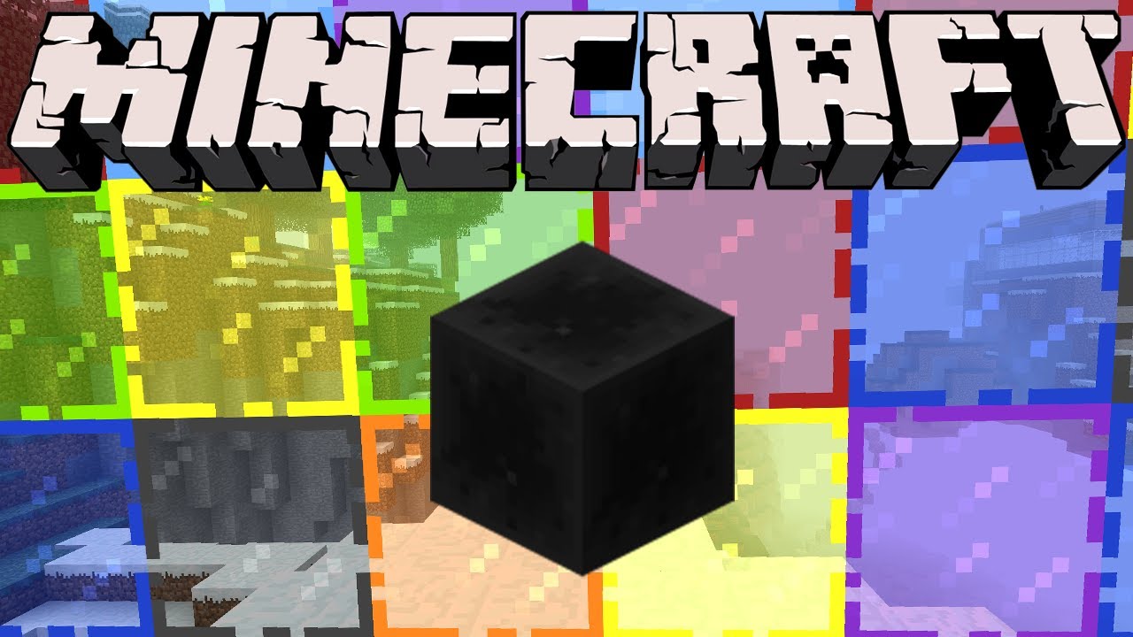 Minecraft - Coal Blocks and Tinted Glass - YouTube