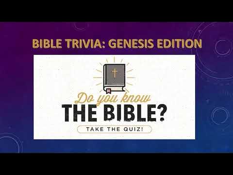 BIBLE QUIZ : GENESIS EDITION (20 QUESTIONS) - YouTube