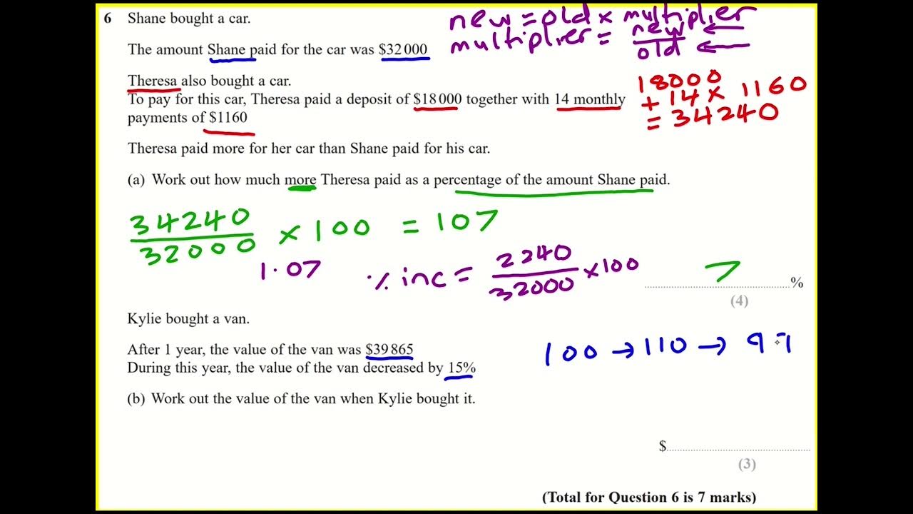 IGCSE Edexcel Jan 2023 1H q6 (Maths: higher tier past paper) - YouTube
