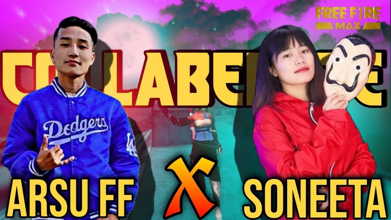 Free Fire Max Kpg Arsu Ff X Soneeta Gaming Collab Live Redeem Code Giveaway For Subscribe 🥰😻 ...