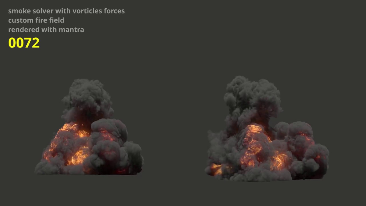 Houdini: custom fire field I RENDER - YouTube