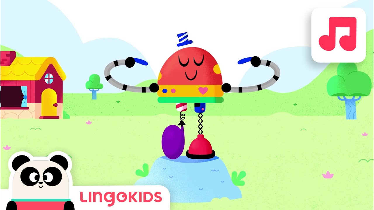 Head Shoulders Knees and Toes 🎶 Dance with Baby Bot | Lingokids - YouTube