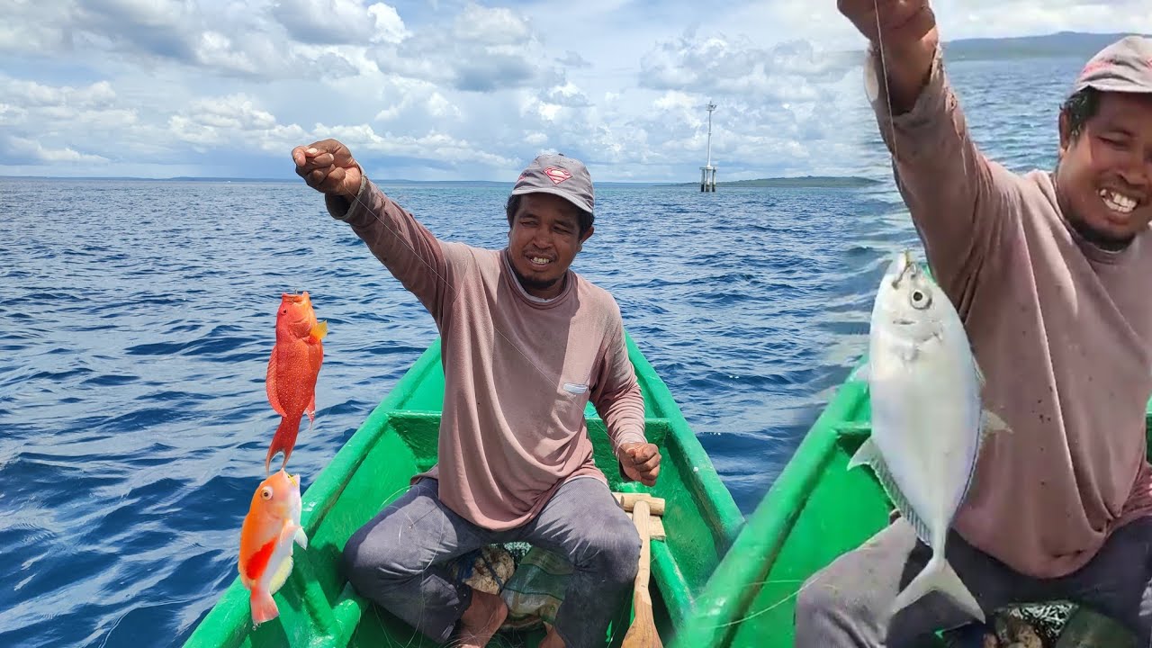 INI baru asli mancing tradisional nonstop strike pake umpan benang mas😱 ...