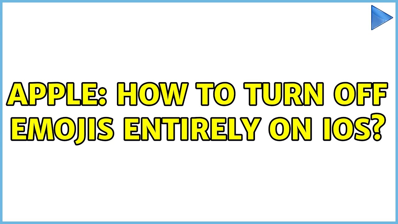 Apple How To Turn Off Emojis Entirely On IOS 3 Solutions YouTube apple-how-to-turn-off-emojis-entirely-on-ios-3-solutions-youtube