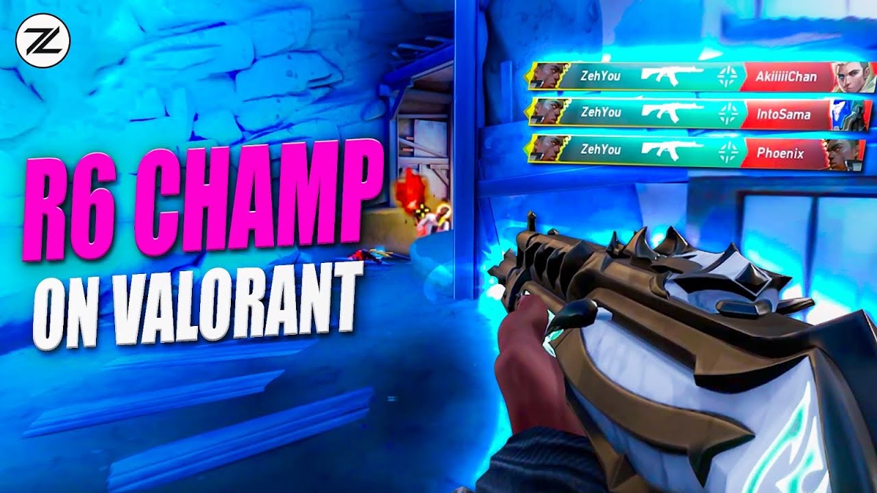 HOW R6 CHAMPION PLAYS VALORANT 😈 - YouTube