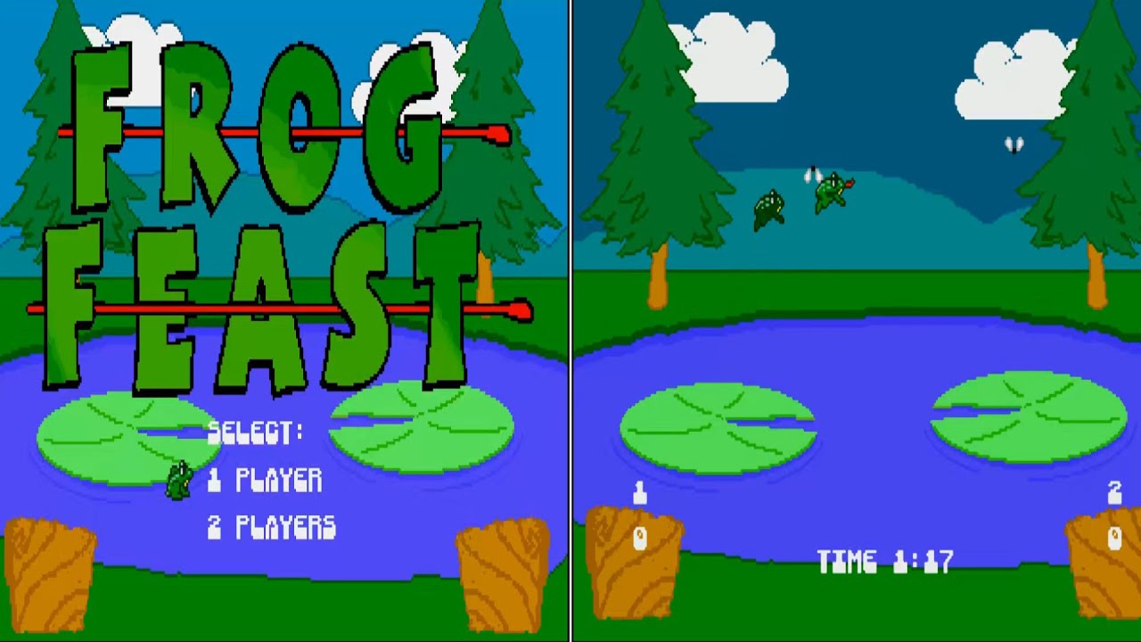 AMIGA CD 32 CD32 Frog Feast GAME & DEMO 2005 2007 Oldergames RasterSoft ...
