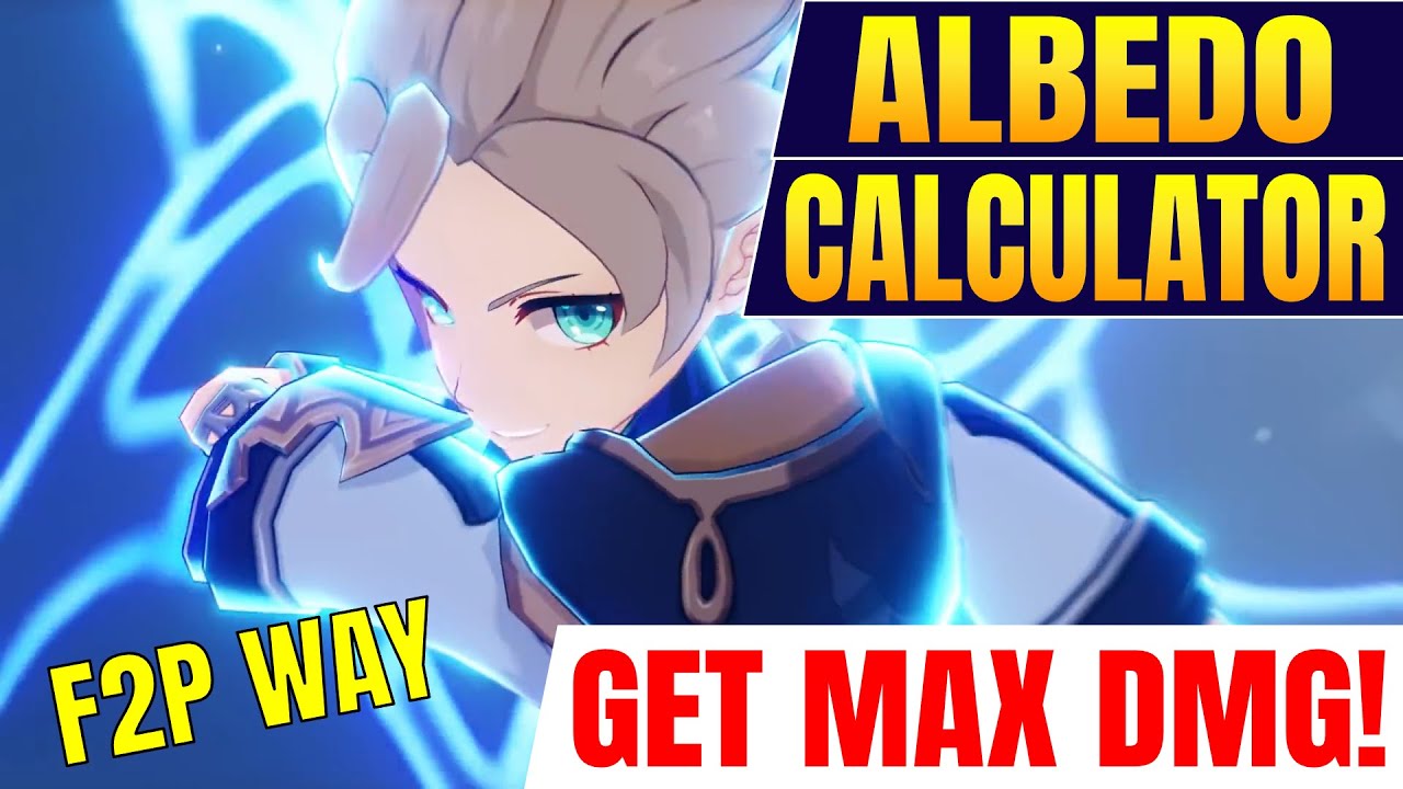 Albedo Skill Damage Calculator - He's Gonna be Pogchamp in 2.3 !! - YouTube