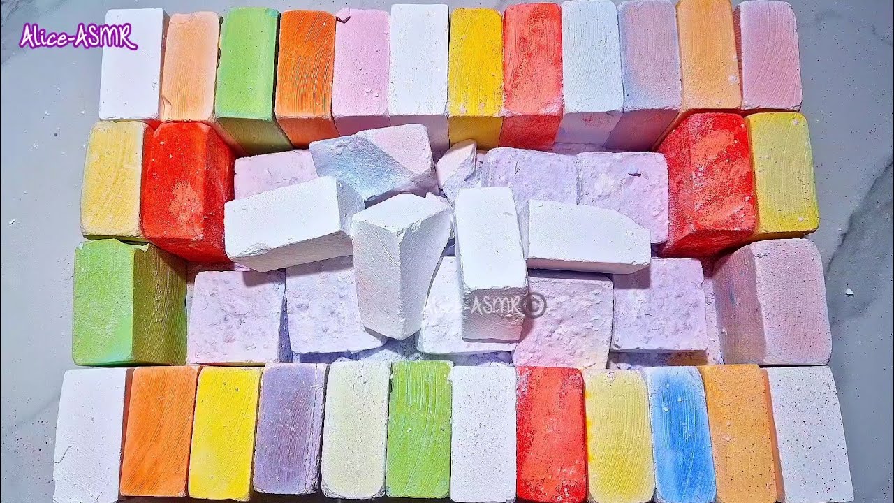 Dyed Gym Chalk Mass Crush | All Different Textured chalks | Soft ...