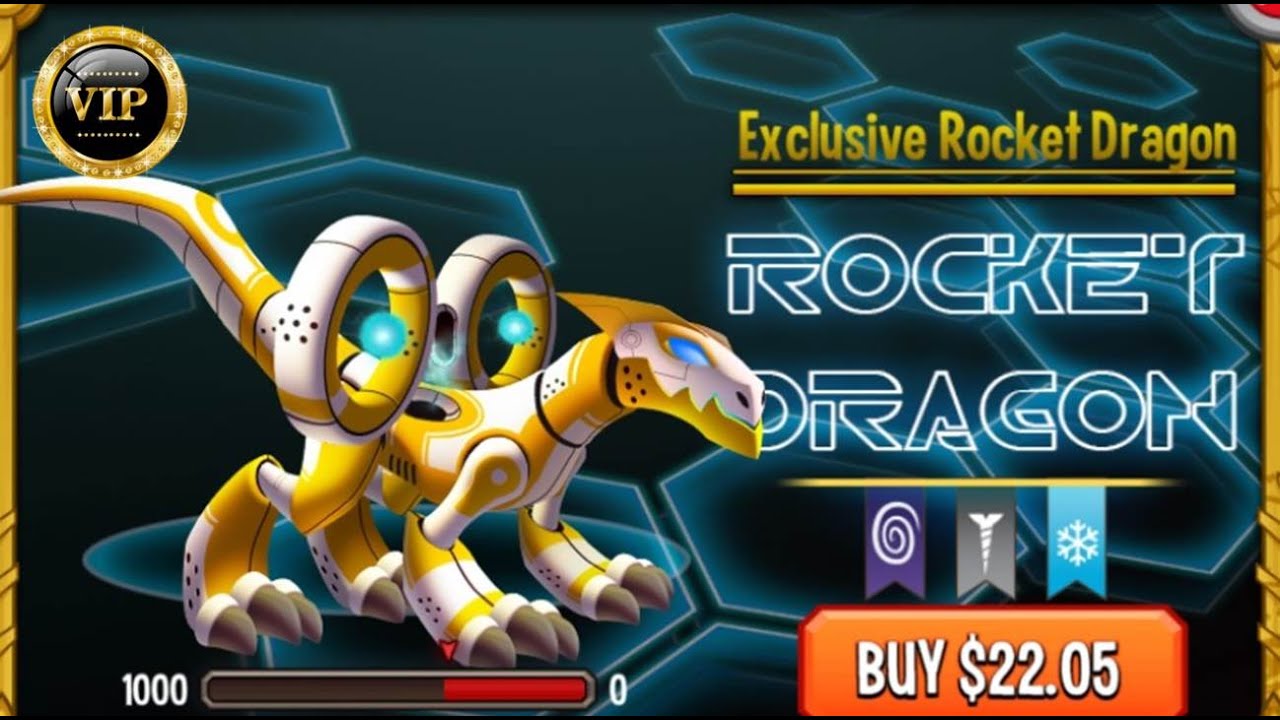 Dragon City - Rocket Dragon [Exclusive VIP Dragon | Only 22$] - YouTube