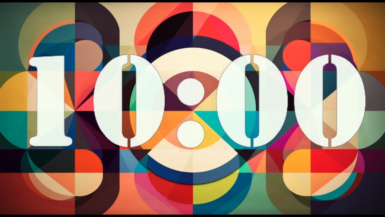 10 Minute Timer Geometric Shapes - YouTube