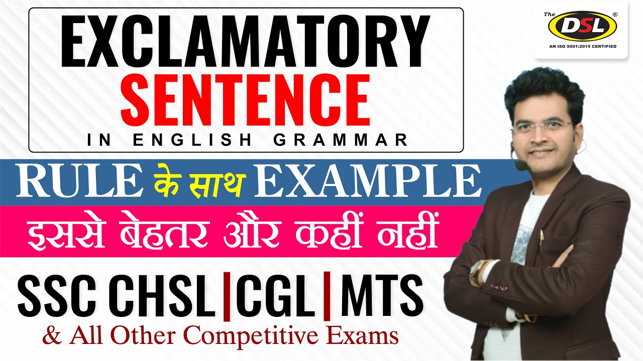 Exclamatory Sentence | Types of Sentences | Rule + Examples | English ...