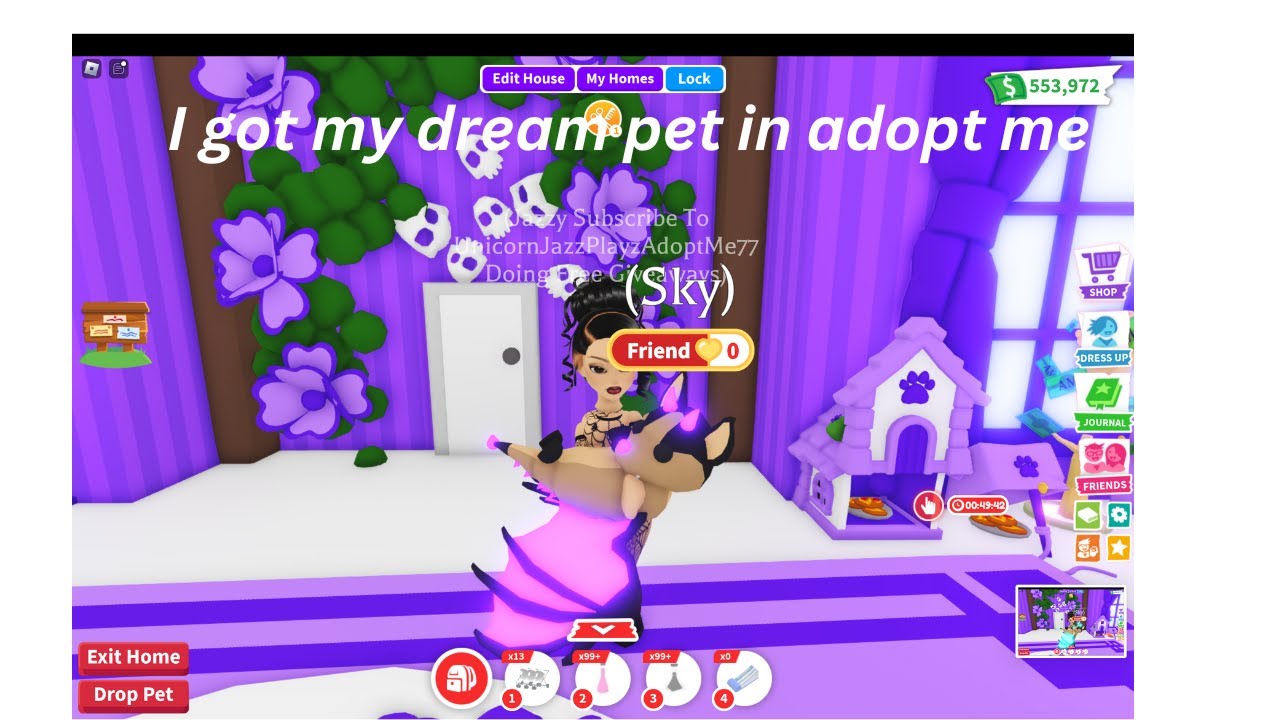 I got my ultimate dream pet in adopt me I am so excited just had to do ...