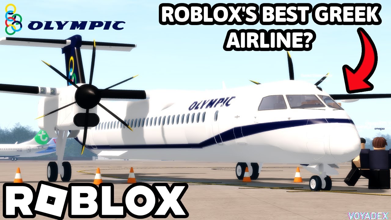 Roblox Olympic Air Flight - Bombardier Dash 8 Q400 - YouTube