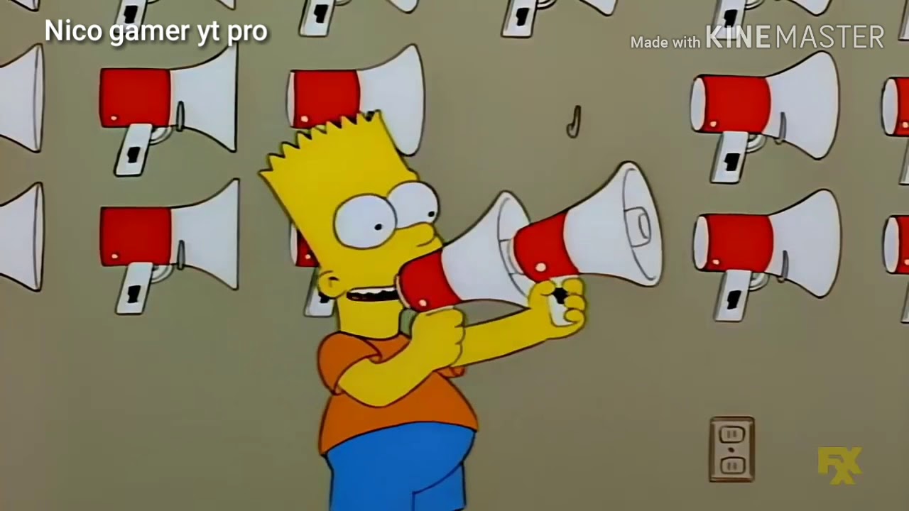 bart con el megáfono *gabigol meme - YouTube