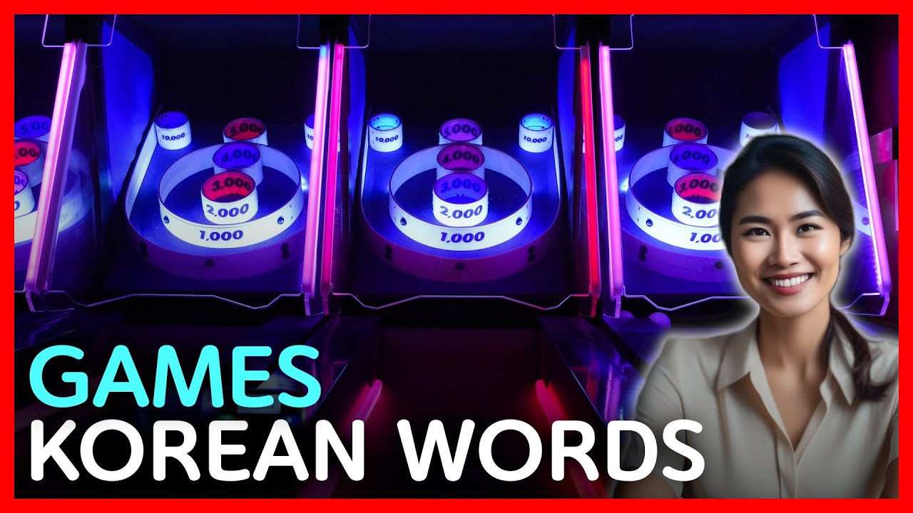 Games Words in Korean | Korean Vocabulary | Essential Words | Must-Know ...