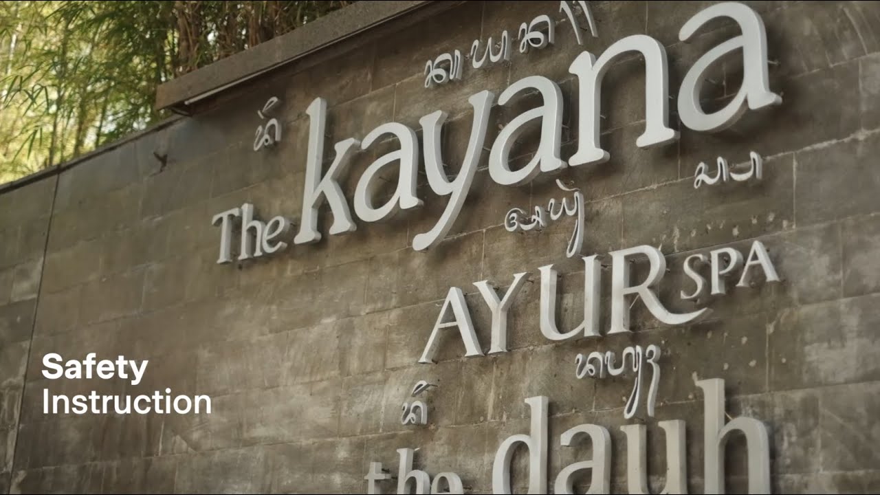 Safety Instruction - The Kayana Seminyak - YouTube