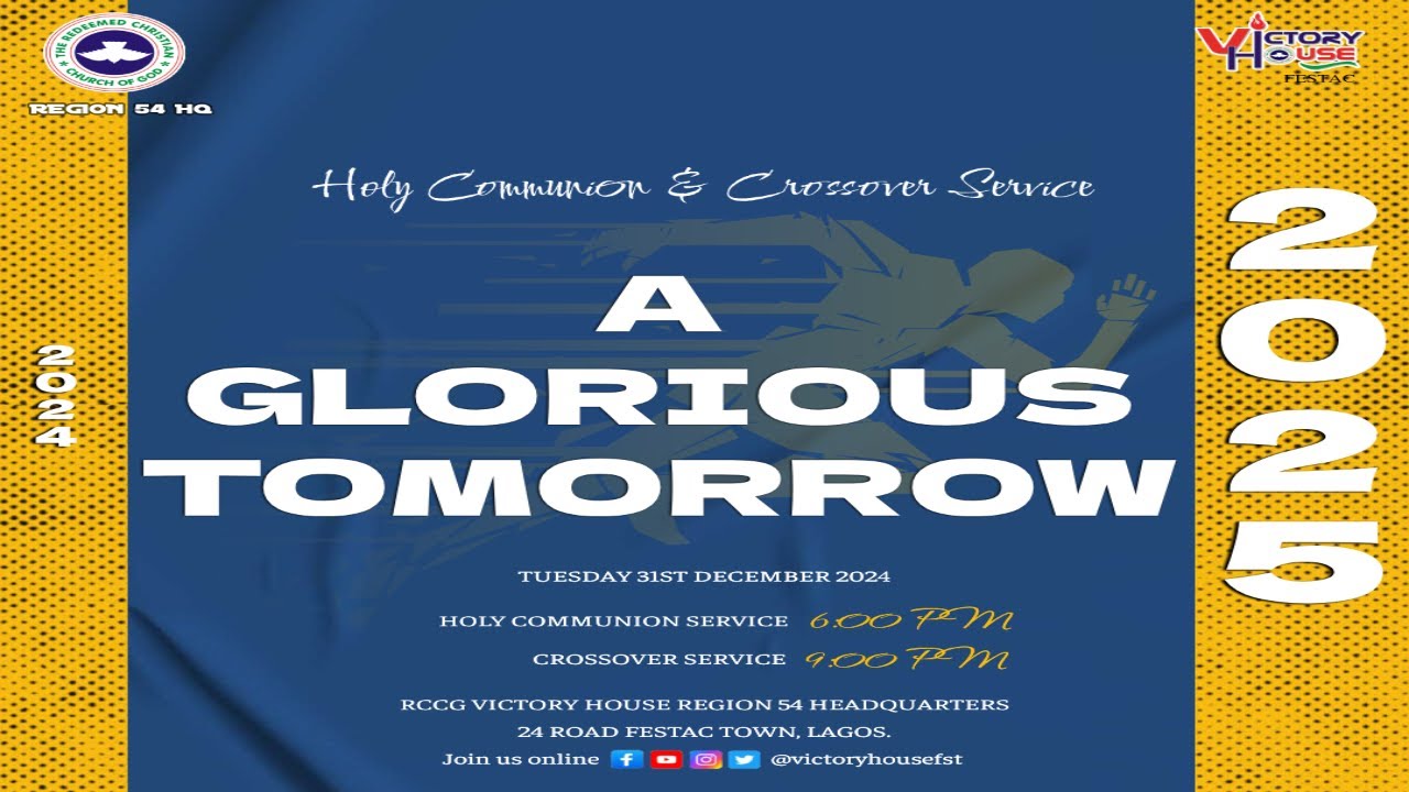 HOLY COMMUNION & CROSSOVER SERVICE || RCCG VH FESTAC || REGION 54 HQ ...