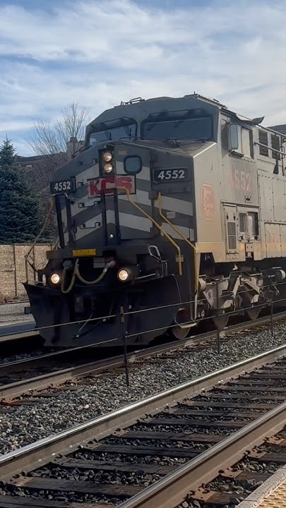 ***RARE*** KCSM Gray Ghost leads north by Morton Grove! #railfans #train #shorts #fyp #cpkc # ...