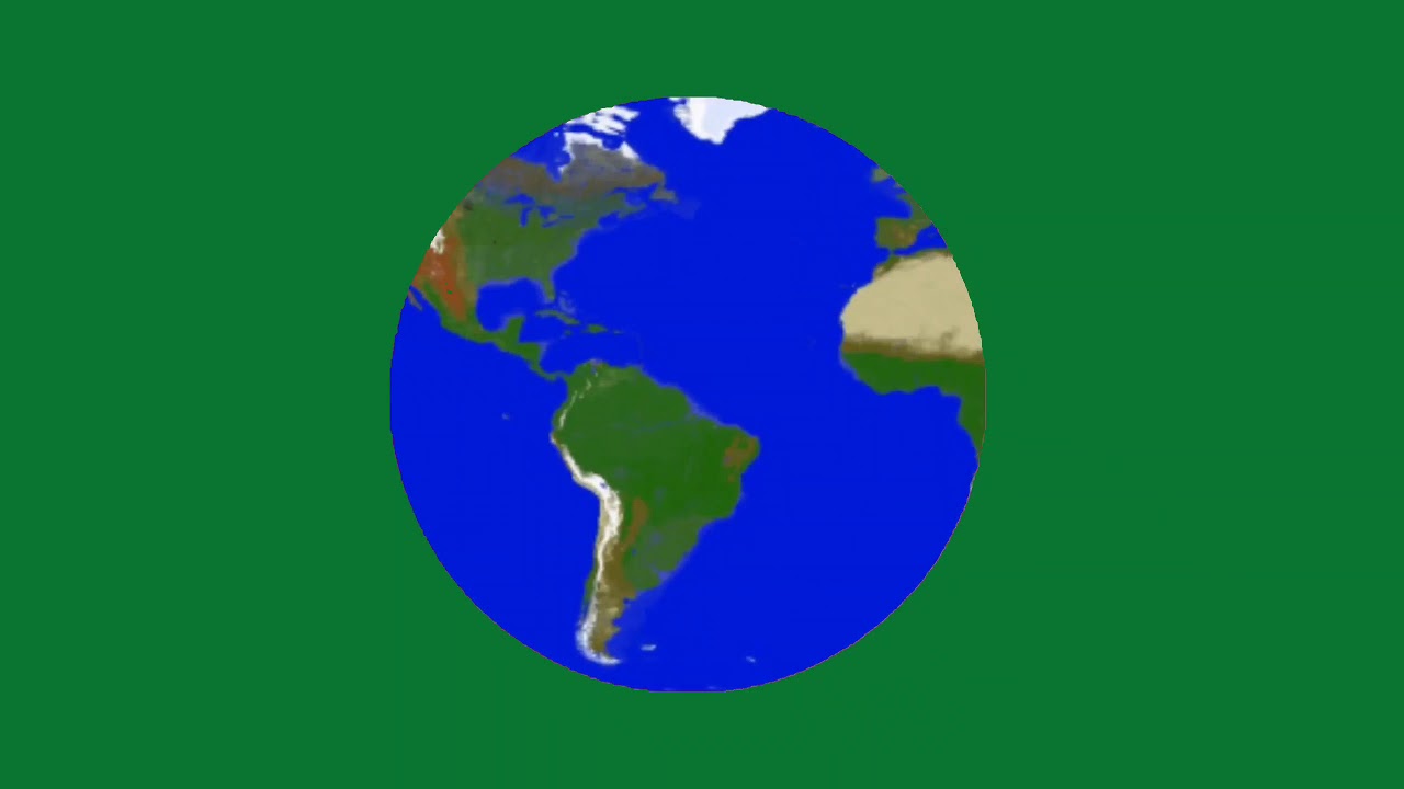 Green screen earth rounding | 3D earth green screen | 3D blue earth ...