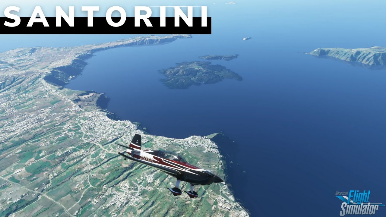FS2020 - Santorini (Greece) - YouTube