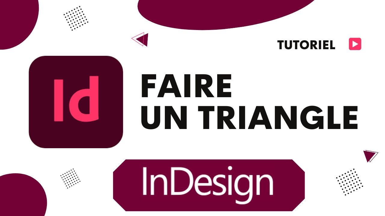 Comment faire un triangle sur InDesign - YouTube