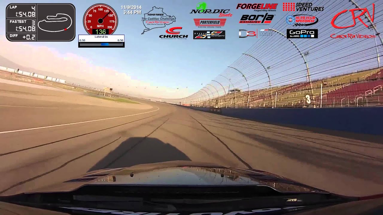Matt Martin on track at Auto Club Speedway - Cadillac Race - Speed ...