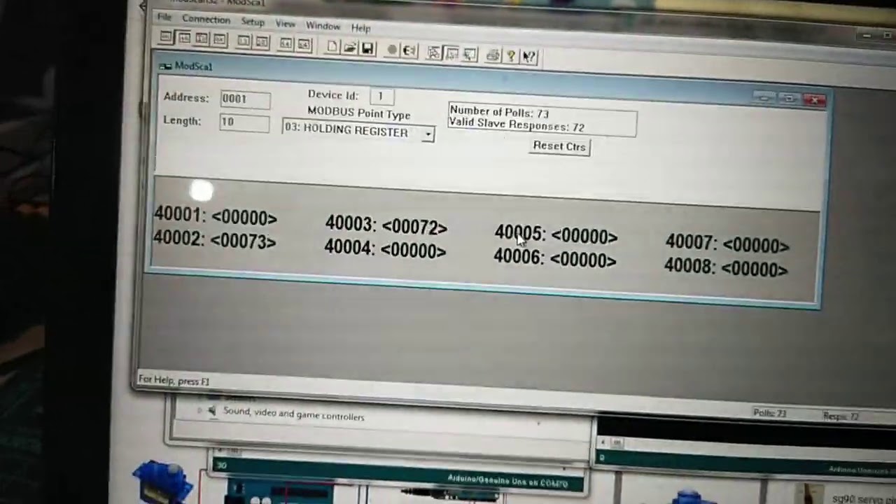 Cara kontrol servo via modscan - YouTube