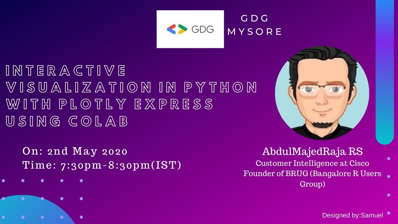 Interactive Visualization In Python With Plotly Express Using Colab YouTube Interactive Visualization In Python With Plotly Express Using Colab YouTube