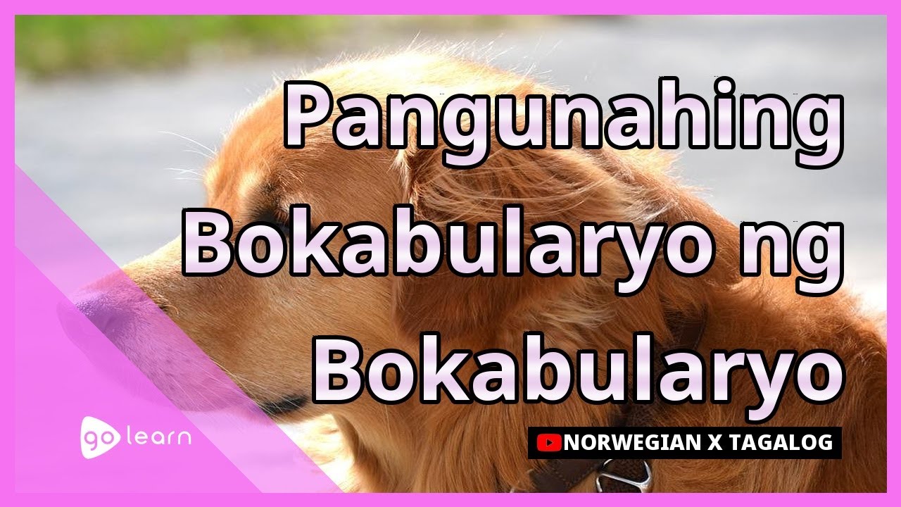 Pangunahing Bokabularyo ng Bokabularyo | Golearn - YouTube